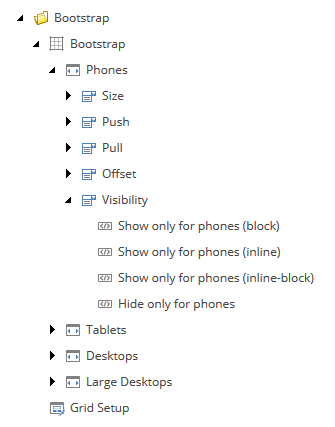 The grid settings | Sitecore Documentation