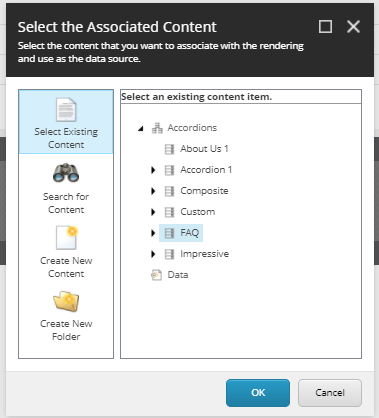 Add Accordion, Carousel, Flip, and Tabs renderings | Sitecore Documentation
