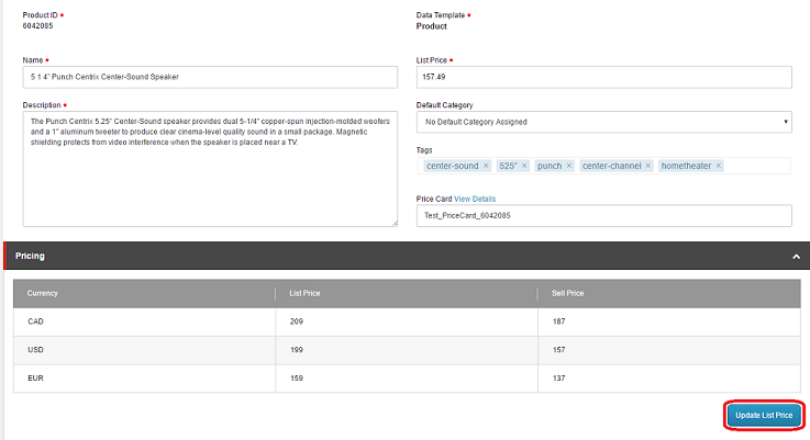Pricing Management Walkthrough | Sitecore Documentation