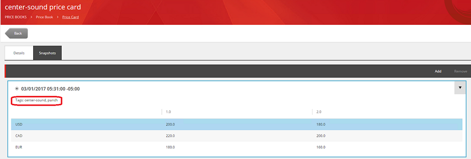 Pricing Management Walkthrough | Sitecore Documentation