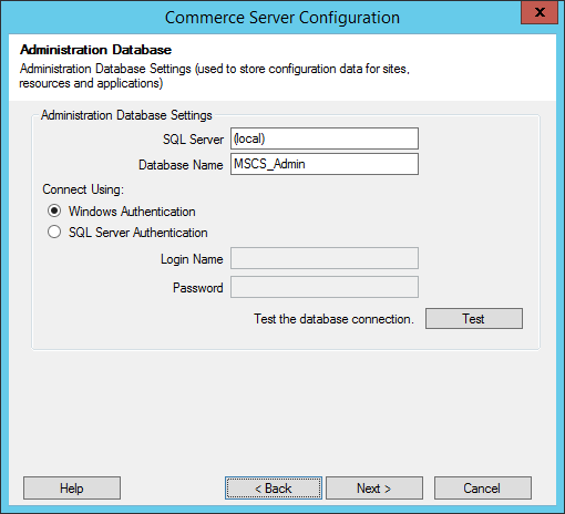 Commerce Server Configuration wizard walk-through | Sitecore Documentation Commerce Server Configuration wizard walk-through | Sitecore Documentation