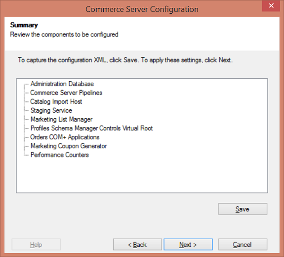 Commerce Server Configuration wizard walk-through | Sitecore Documentation