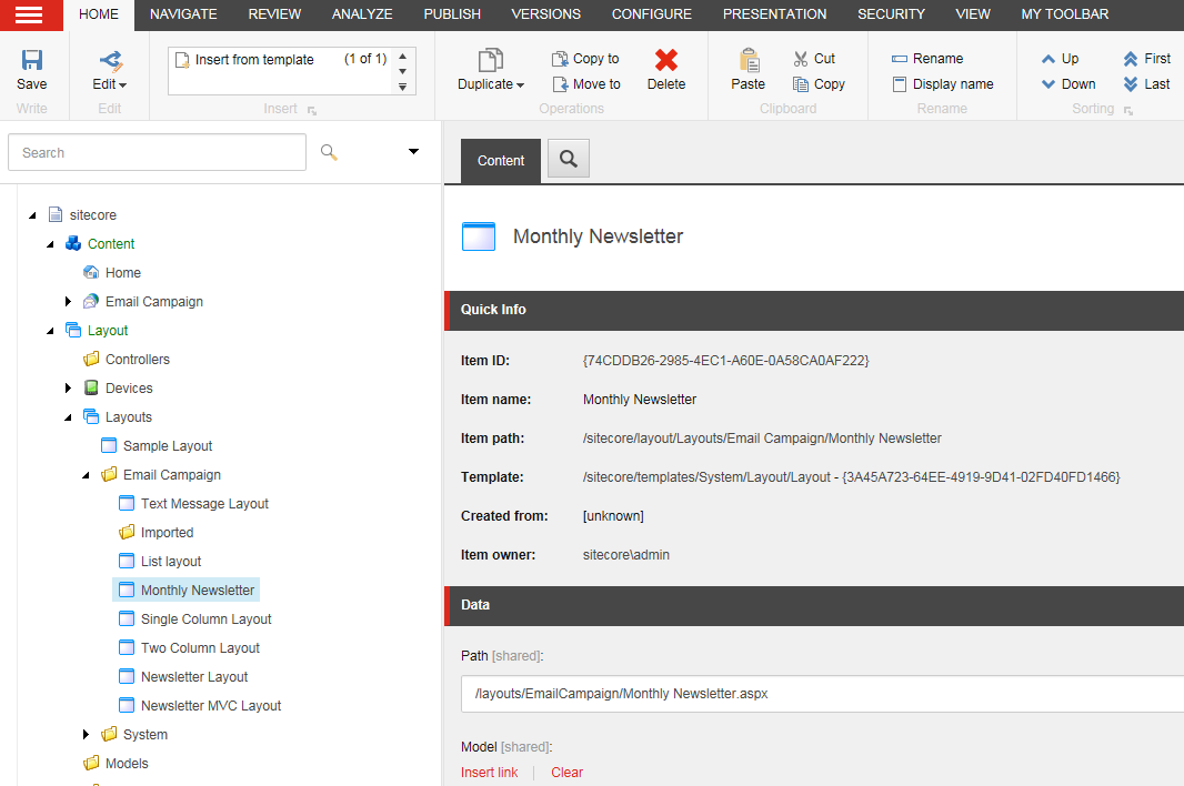 Building A Custom Message Template Sitecore Documentation 