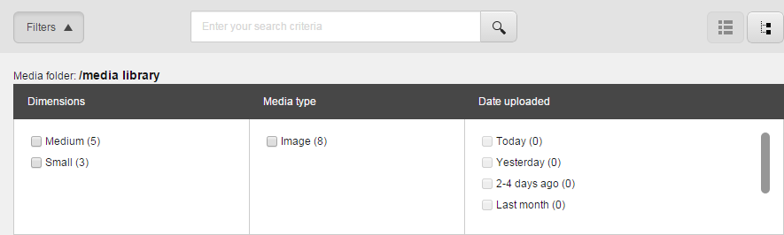 Using facets and the FilterControl | Sitecore Documentation Using facets and the FilterControl | Sitecore Documentation