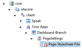 Add a stylesheet to a page | Sitecore Documentation