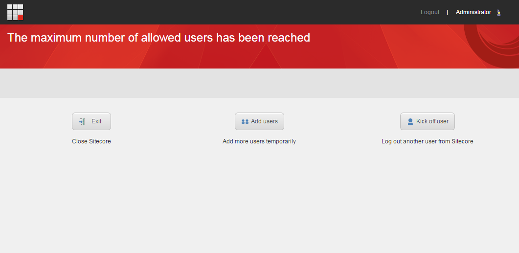 Kick off or add a user | Sitecore Documentation