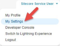 Salesforceからの接続文字列値の取得 | Sitecore Documentation
