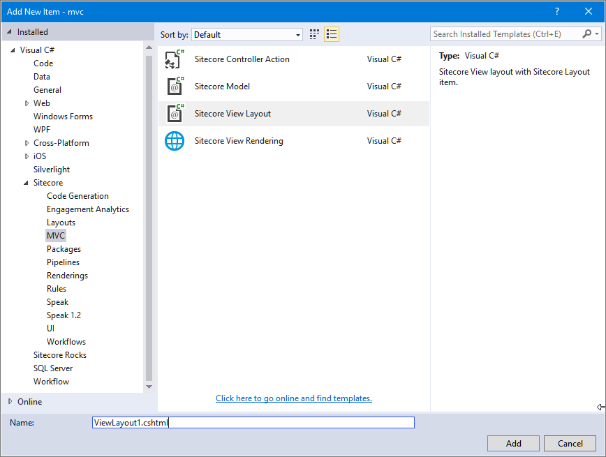 MVC とレンダリング | Sitecore Documentation