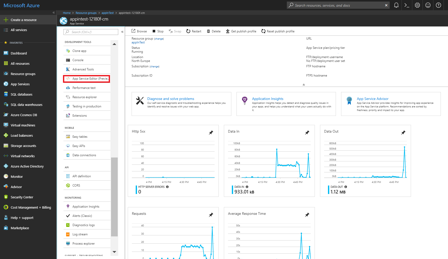 Application Insights のデプロイ後の設定 | Sitecore Documentation