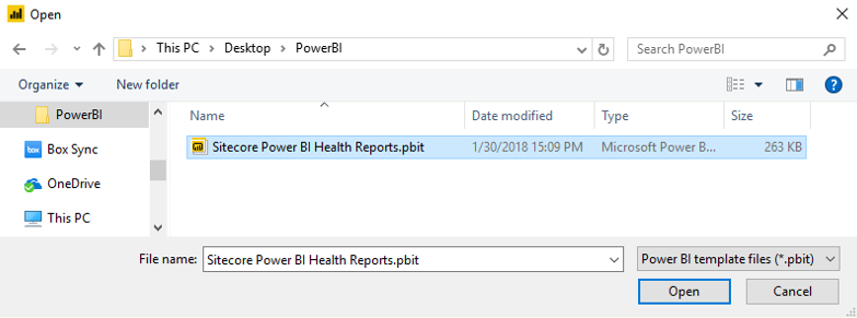 Sitecore の Power BI 正常性レポートの設定 | Sitecore Documentation