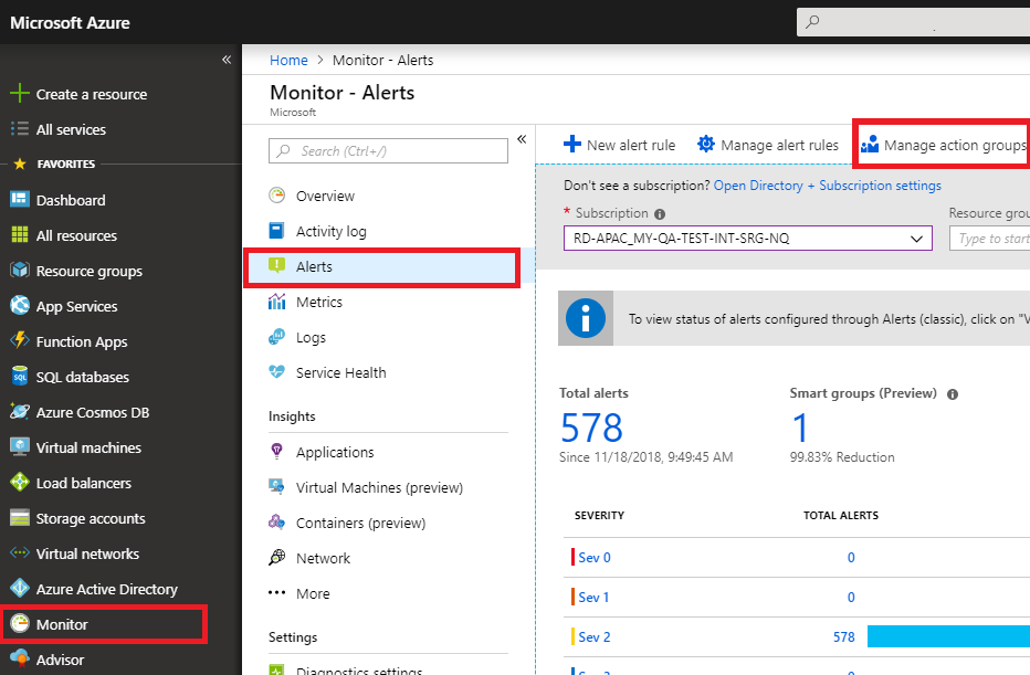 トラブルシューティング: Azure Monitoring and Alerts Basic | Sitecore Documentation