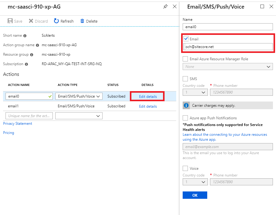 トラブルシューティング: Azure Monitoring and Alerts Basic | Sitecore Documentation