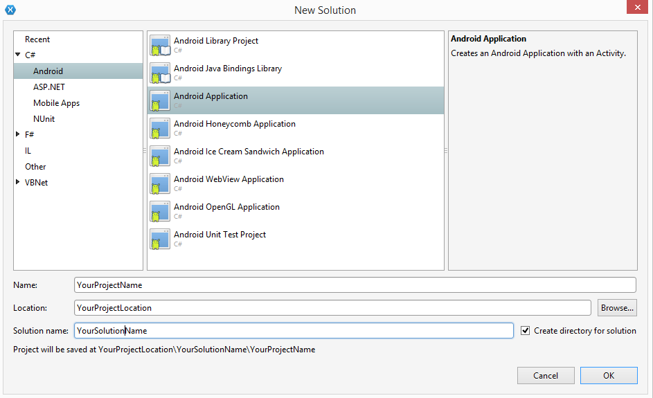 Visual Studio for Mac (Xamarin Studio) で SDK を使用して Android アプリケーションを構築する | Sitecore Documentation