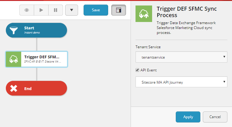 Walkthrough: Setting up a Marketing Automation activity for Salesforce | Sitecore Documentation
