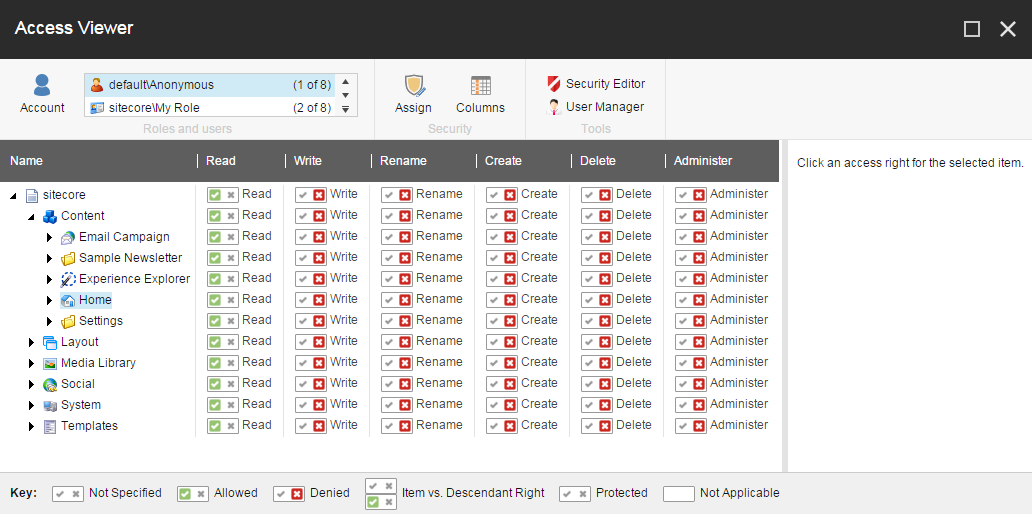 The security tools | Sitecore Documentation