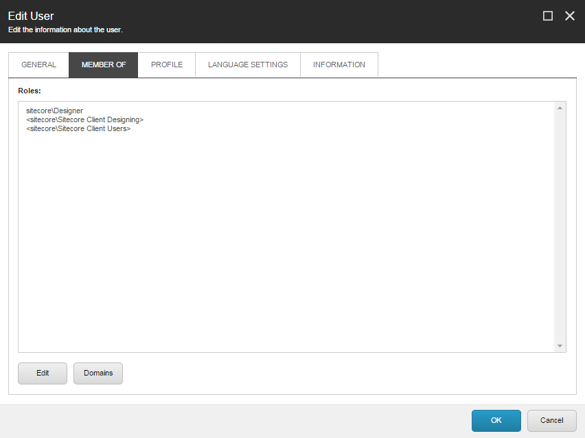 Add a user to a role | Sitecore Documentation