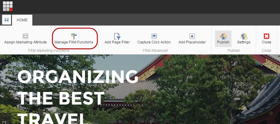 Manage FXM functions | Sitecore Documentation