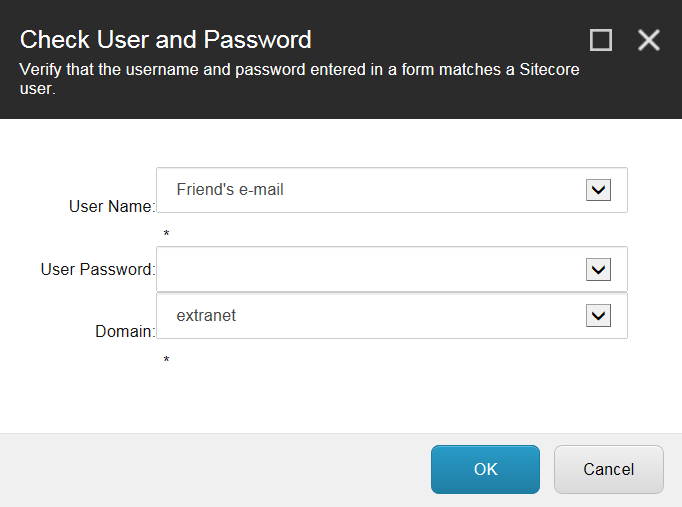 Configure a form verification | Sitecore Documentation