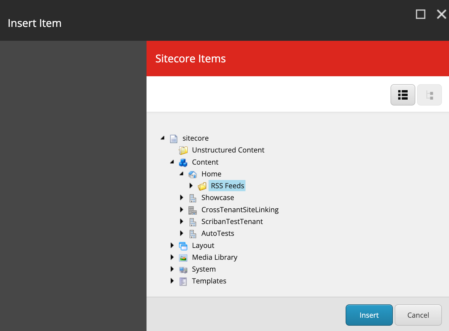 Setting up RSS feeds | Sitecore Documentation