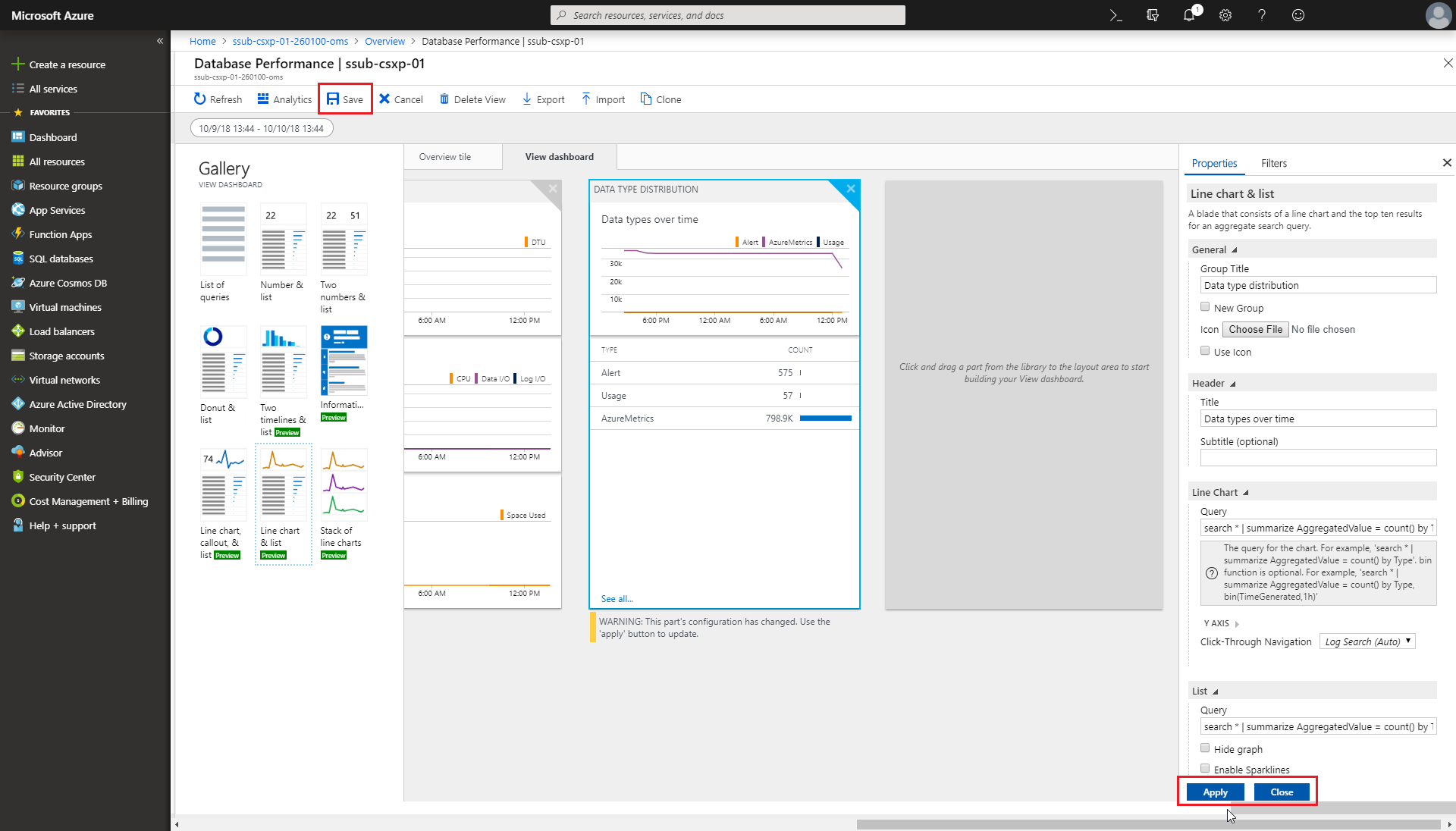 Customize the dashboard of a tile | Sitecore Documentation