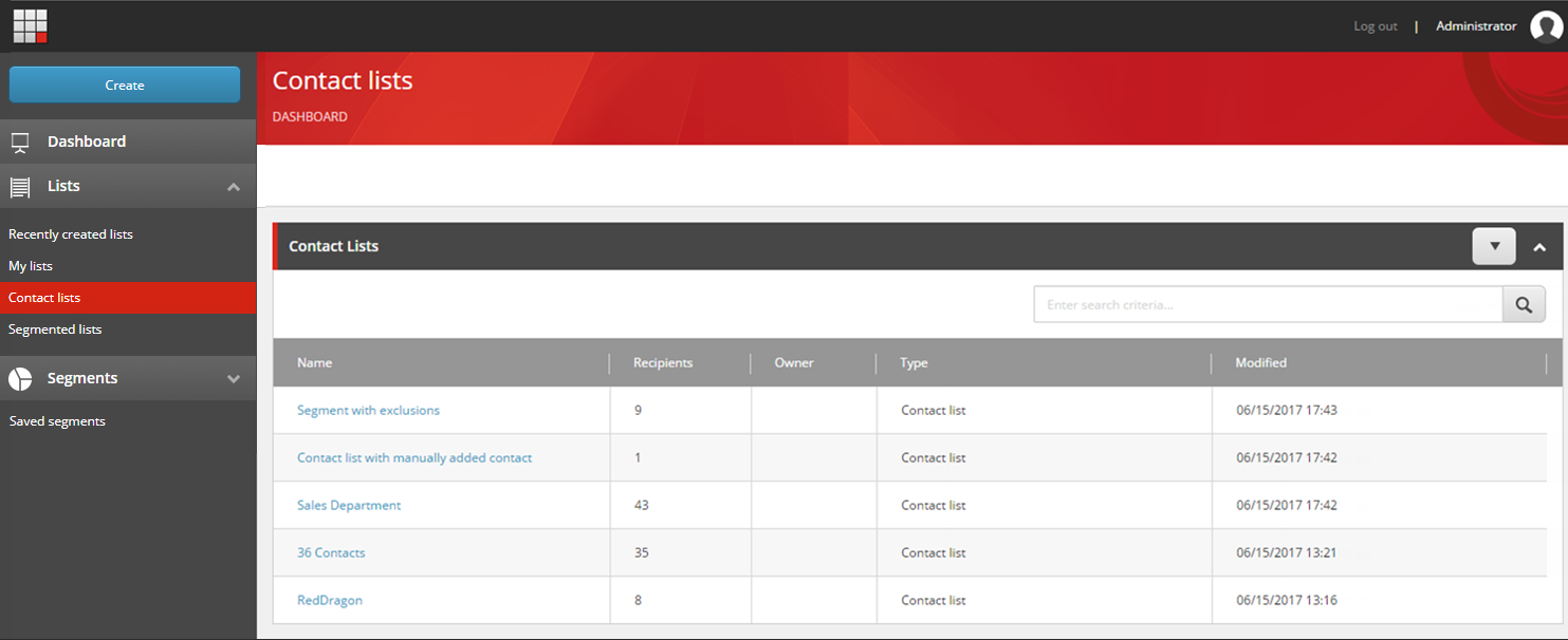 Manage lists | Sitecore Documentation